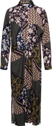 &Co Woman Doorknoop Longdress - - Dresses - Damen - Mehrfarbig - XS