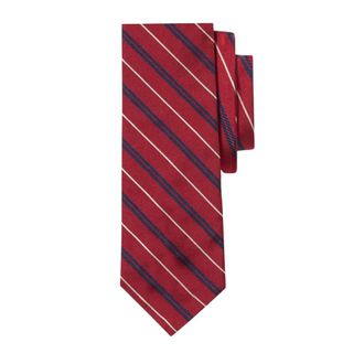 Brooks Brothers Regimental Seidenkrawatte - - Accessories - Herren - Rot - ONE SIZE