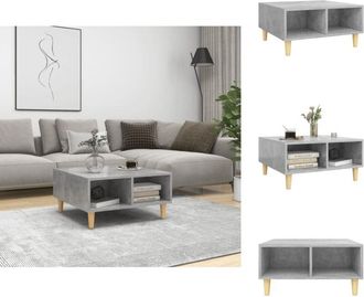 vidaXL Couchtisch Betongrau 60x60x30 cm Holzwerkstoff - Couchtisch - Wohnzimmertisch - Skandinavischer Stil - Holzt Tisch - Grau