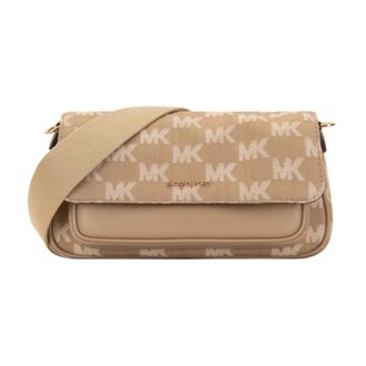 Michael Kors Bestickte Logo Umh&auml;ngetasche - - Bags - Damen - Beige - ONE SIZE