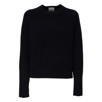 Allude Rundhals-Strickpullover - - Knitwear - Damen - Blau - M