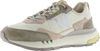 Victoria 1985 Basket Unisex Wing EVO Nylon & Farbige & Spaltleder Teile & Retro-Logo 8811100 f&uuml;r Erwachsene BEIGE 39