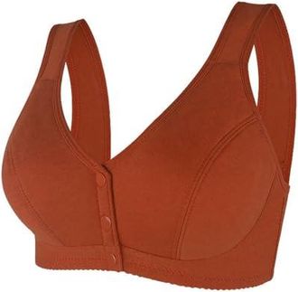 Generic Fitness Femme avec boucle avant lisse, coton fin et doux, grande taille, sans, doux et doux pour la peau, confortable, caf&eacute;, 48