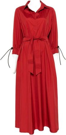 Max Mara Femme, Robes, Rouge, Taille: 42 FR Robe chemise