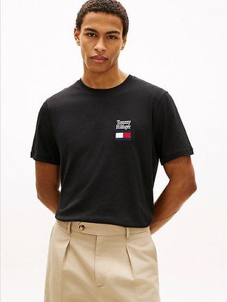Tommy Hilfiger T-shirt en jersey &agrave; col ras-du-cou et broderie