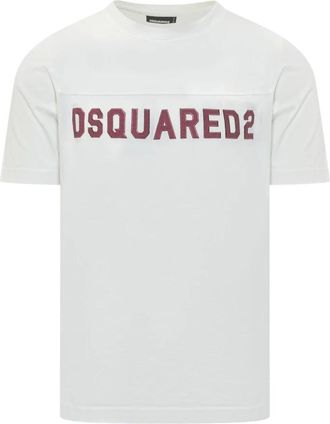 Dsquared2 Homme, Tops, Blanc, Taille: XL Cool Football FIT TEE