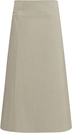 Rier Bonded Cotton Skirt - Femme - Jupes - Gris - Taille: 42 FR