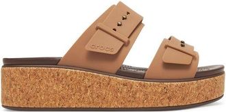 Crocs Pantoletten Brooklyn Cork Buckle 211252 Beige