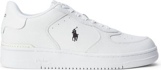 Ralph Lauren Weißer Leder-Sneaker Masters Court in
