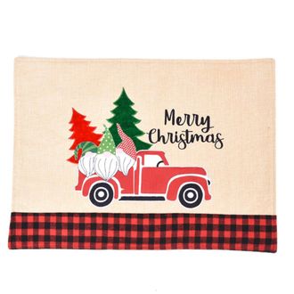 Cabilock Dekorative Tischunterlage Weihnachten rutschfeste Tischmatte aus Verschlei&szlig;festem Material Schutzmatte f&uuml;r Esstisch und Party