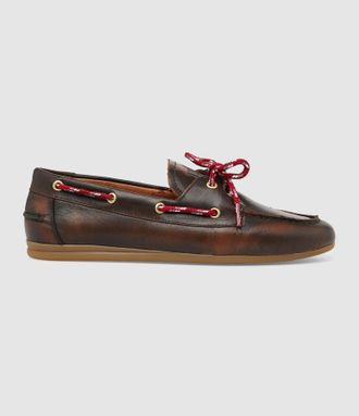 Toral Shoes Mocassins Kimana Gold Cuero