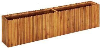 vidaXL Vidaxl - Lit sur&eacute;lev&eacute; de jardin 200x30x50 cm - Bois dacacia massif huil&eacute; - Conception &agrave; lattes pour drainage optimal - R&eacute;sistant aux intemp&eacute;ries
