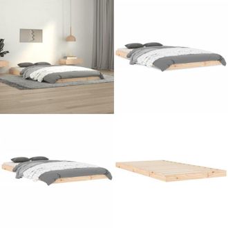 vidaXL Massivholzbett 100x200 cm Kiefer - Holzbett - Kiefernholzbett - Singlebettt - Jugendzimmer - Kleines Schlafzimmer - Home & Living