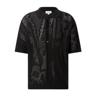 Lacoste Kurz&auml;rmeliges Strickshirt - - Knitwear - Herren - Braun - 2XL