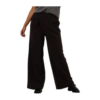 MY ESSENTIAL WARDROBE Elegante- hochtaillierte auberginefarbene Hose - - Trousers - Damen - Grau - L