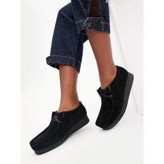 Clarks Halbschuhe Clarks Wallabee Evo Sh 26174746 Schwarz
