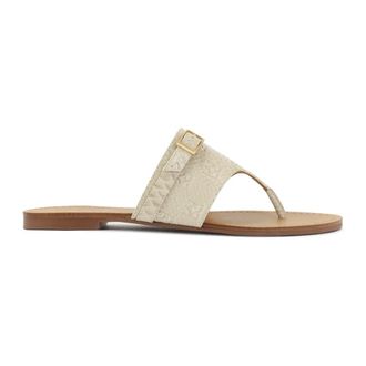 Kazar Gepr&auml;gte Leder-Flip-Flops - - Shoes - Damen - Wei&szlig; - 37 EU