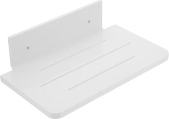 Lurrose Wandregal ohne Bohren Badezimmer Aufbewahrung Kunststoff Regal Platzsparend Praktisch Wei&szlig; f&uuml;r Badezimmer Zubeh&ouml;r Organisiert