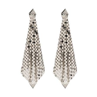 Paco Rabanne Pixel Mesh Ohrringe - - Accessories - Damen - Grau - ONE SIZE