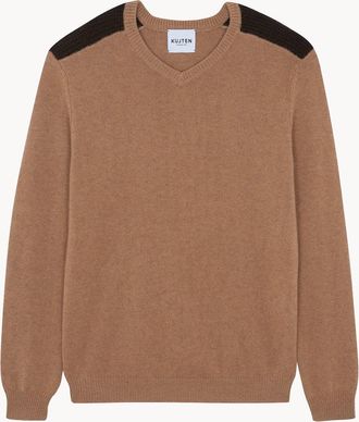 Kujten Pull cachemire homme col V - Pull Jerem