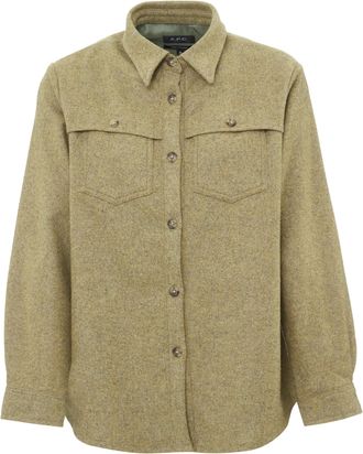 A.P.C. Sur-Chemise Tam Laine Recycl&eacute;e A.P.C