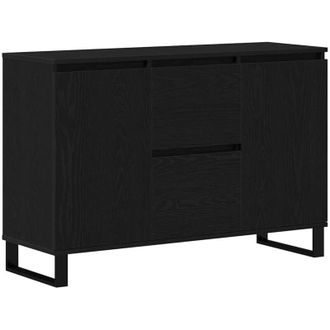 vidaXL Buffet Ch&ecirc;ne Noir 104x35x70 cm Bois reconstitu&eacute; Vidaxl