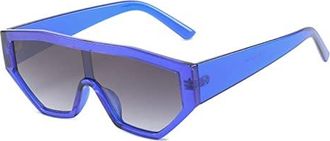 Generic Lunettes de soleil tendance Hip Hop 2025 pour hommes et pour femmes, vacances en plein air (couleur : F, taille : moyenne)