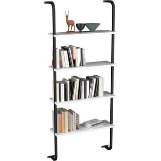 ebuy24 Ebuy24 - Rayon mural Insasi h. 150 x l. 64 x p. 20 cm Blanc