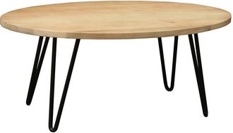 Miliboo Miliboo - Ovaler Couchtisch aus massivem Mangobaum L100 cm vibes