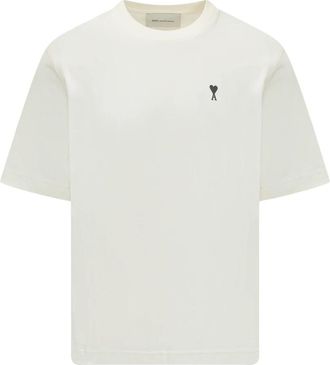Ami Homme, Tops, Blanc, Taille: XL Boxy Fit Short-Sleeve T-Shirt