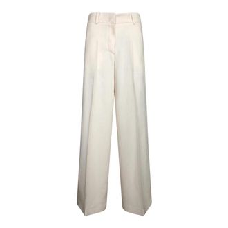 Msgm Wide Hosen - - Trousers - Damen - Wei&szlig; - L