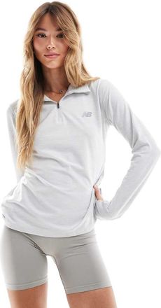 New Balance Sport Essentials - Veste à col zippé - Gris