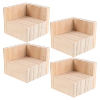 Supvox 4er-Set M&ouml;belbeinerh&ouml;hungen: Massivholz-Sofabeine als Ersatz f&uuml;r Schreibtische, Sofasessel, Betten, Couchtische und K&uuml;chenm&ouml;bel (3 cm)