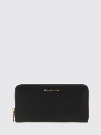Michael Kors Portefeuille continental Jet Set en cuir avec fermeture zipp&eacute;e