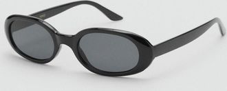 Mango Sonnenbrille mit ovaler Fassung schwarz - Damen - Einheitsgröße - MANGO