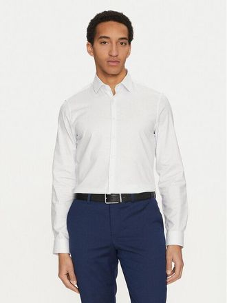 Calvin Klein Hemd K10K114307 Wei&szlig; Slim Fit