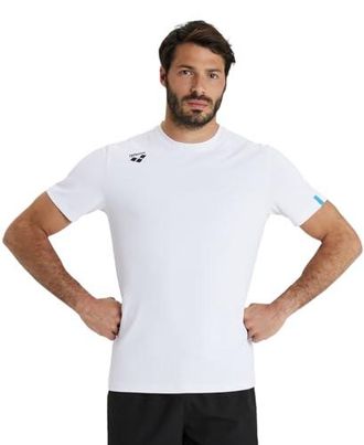 Arena Team Unisex Solid T-Shirt, Blanc, L Homme