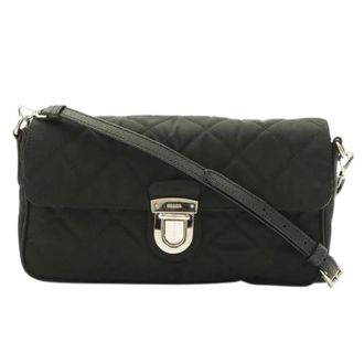 Prada Sac bandouli&egrave;re en nylon pr&eacute;-poss&eacute;d&eacute; - Femme - Pre-owned - Noir - Taille: ONE Size