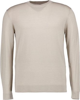 Boggi Milano Herren Pullover beige unifarben