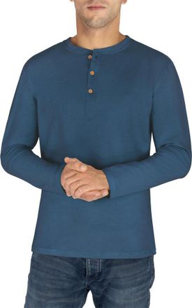 Normani Langarmshirt 2er Set Herren Langarm Shirts aus Bio-Baumwolle Basic Henley Shirt f&uuml;r M&auml;nner GOTS-zertifiziert