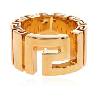 Versace Griechischer Musterring - - Accessories - Damen - Gelb - 54 MM