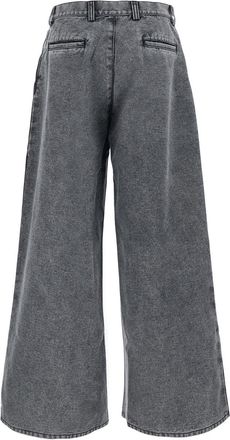 ERL Pleated Wide-Leg Jeans - Black