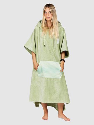After High End Surf Poncho tender green