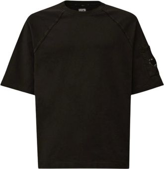 C.P. Company C.p. Company, Homme, Tops, Noir, Taille: L T-Chemises