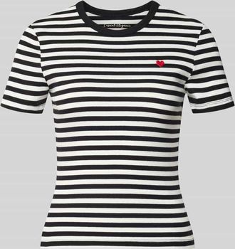 Only Slim Fit T-Shirt aus Baumwoll-Mix Modell VAL
