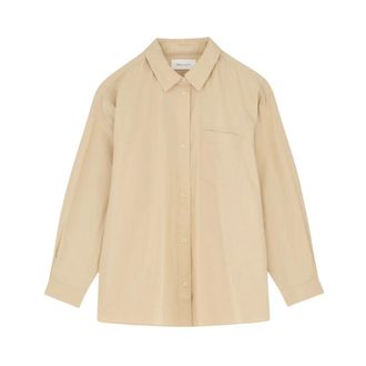 Skall Studio Femme, Blouses et Chemises, Beige, Taille: 36 FR Edgar Oversize Shirt