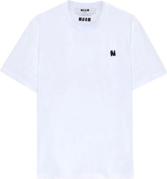 Msgm Msgm, Homme, Tops, Blanc, Taille: S T-Chemises