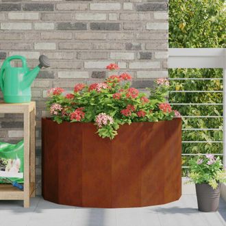 vidaXL vidaXL Jardini&egrave;re Rouill&eacute; 90 x 45 x 50 cm