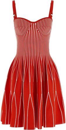 Elisabetta Franchi Femme, Robes, Multicolore, Taille: 42 FR Two-tone Knit Mini Dress