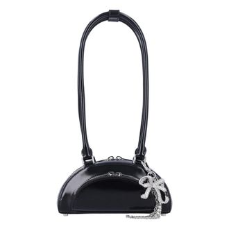 Self Portrait Mini-Schultertasche aus Leder mit Anh&auml;nger - - Bags - Damen - Schwarzk - ONE SIZE